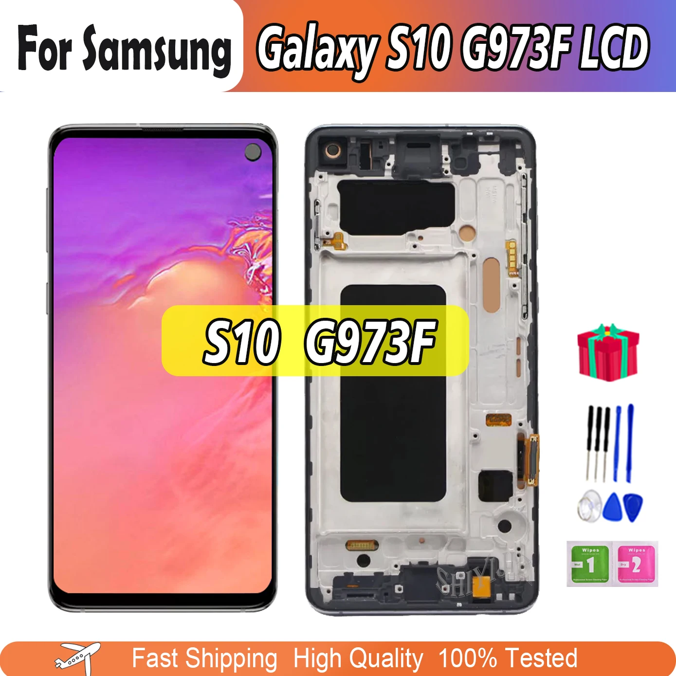 AAA-Quality-Oled2-Lcd-For-S10-LCD-Display-with-Frame-For-Samsung-Galaxy ...