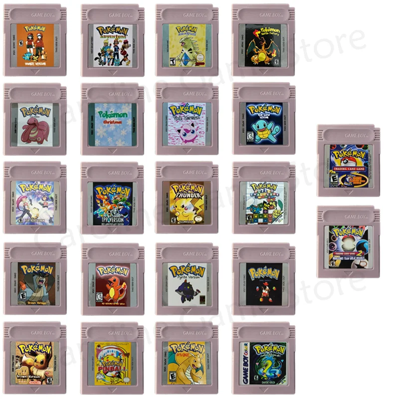 Pokemon GBC serii 16 Bit GBC gry kaseta klasyczny święta bożego ...
