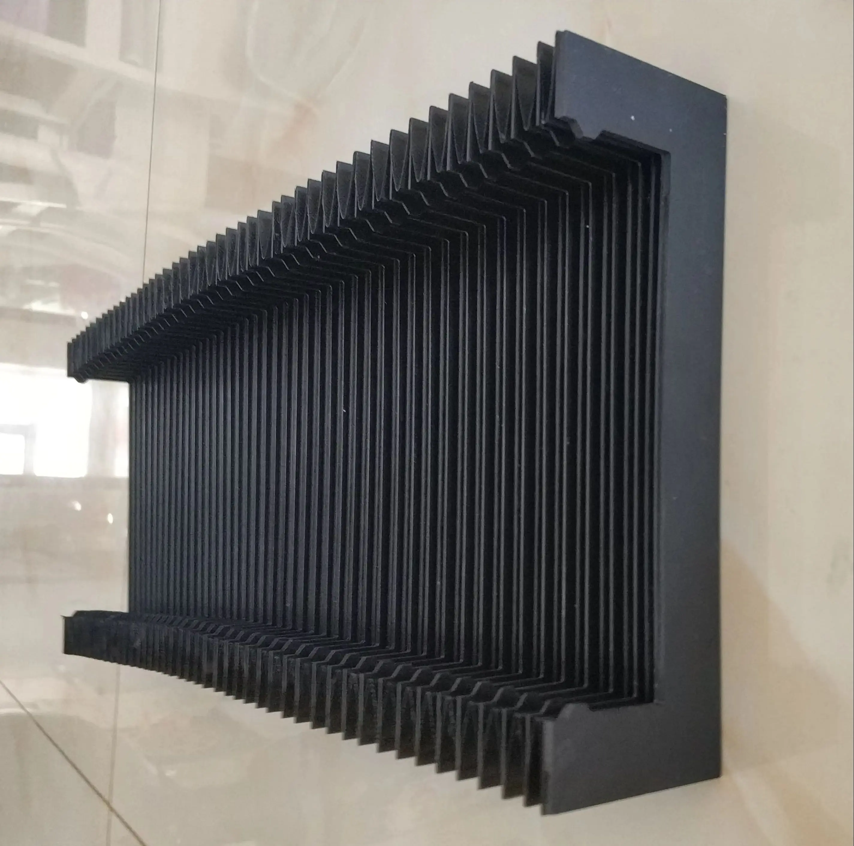 Bellows for machine vertical axis, width 203 mm x Height 58 mm x Lmax ...