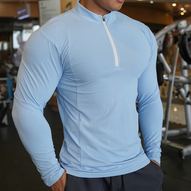 Comfort Long Sleeve Men's Fitness T Shirt - Men's Fitness Apparel, Men's Sports & Fitness T ...