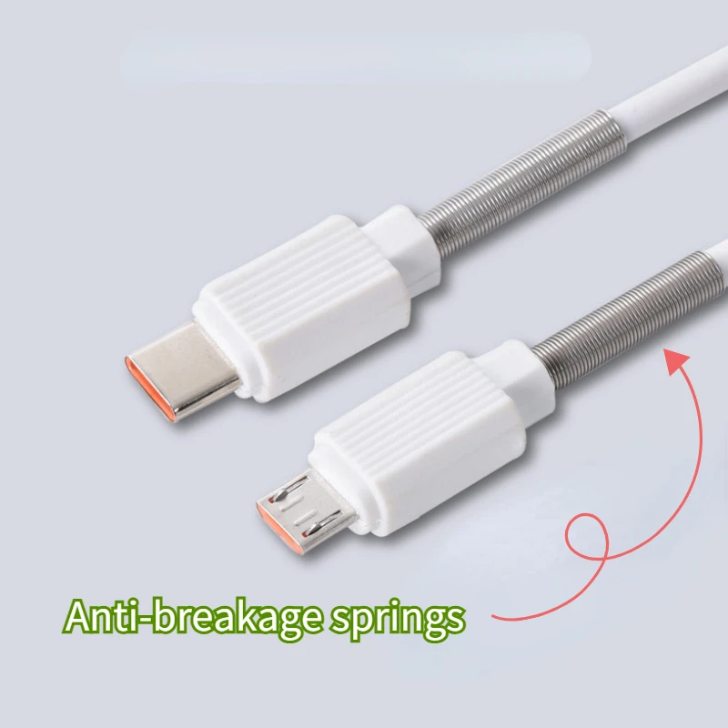 FUGEZA-Spring-Data-Cable-Anti-break-Vertical-Grain-Pure-Copper-Charging ...