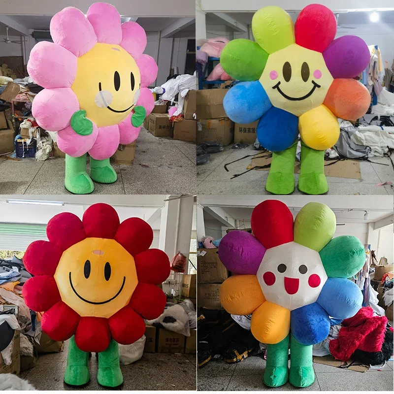 Inflatable-Flower-Mascot-Lovely-Colorful-Costume-for-Adult-Cosplay ...