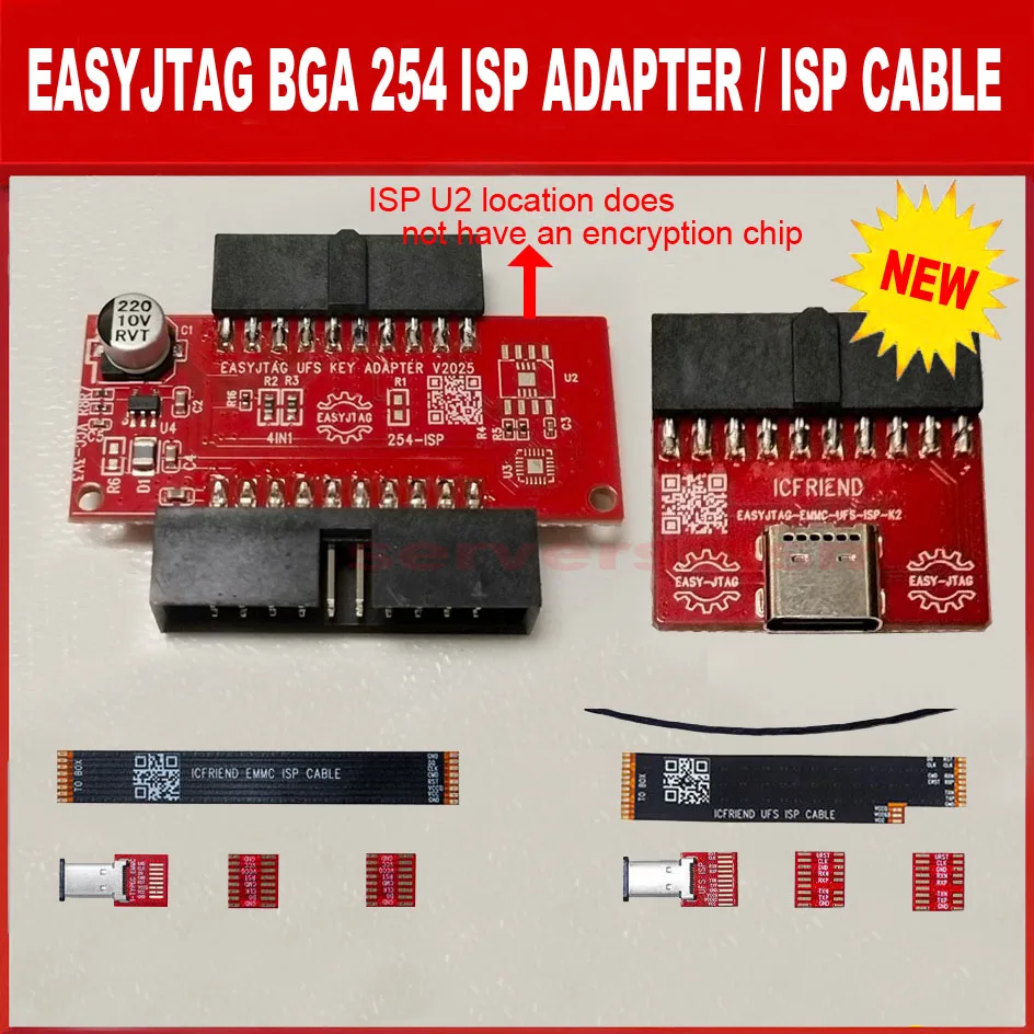 NEW MIPITester EASYJTAG EMMC UFS ISP ADAPTER without encryption chip ...