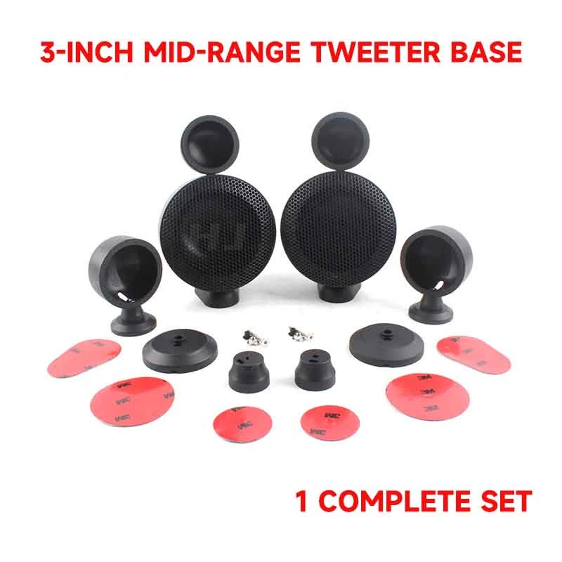1set 3 inch 3.5" Car Audio Tweeter Midrange Bracket Boxes Multi ...