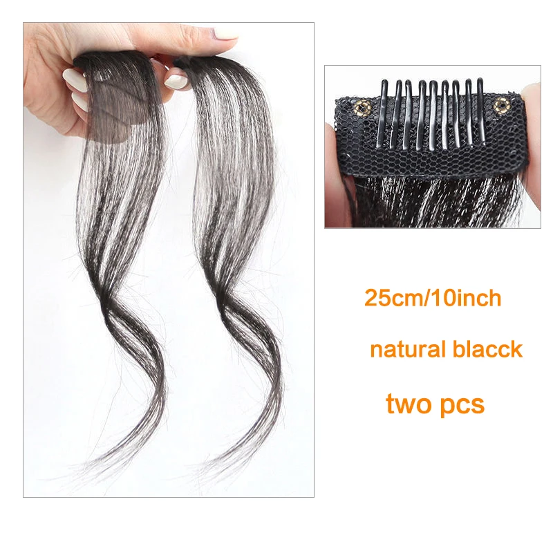 Synthetic clip on fringe hair bangs (Brand - Buqi) - Hair.lk
