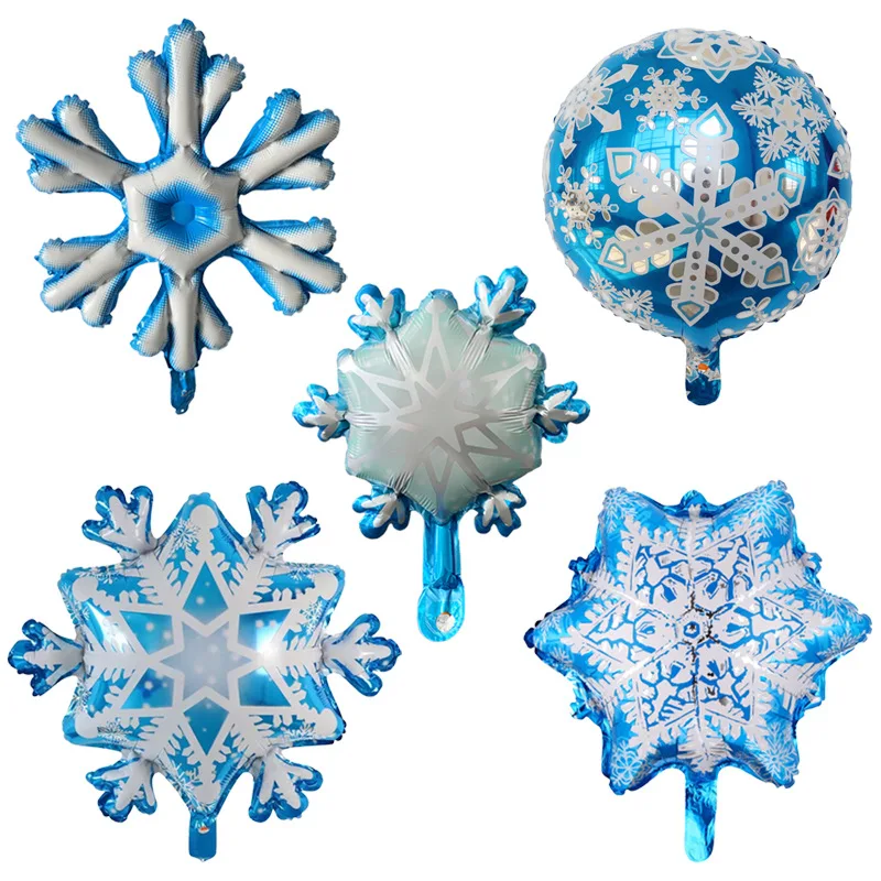 5Pcs-New-Mini-Winter-Snowflake-Aluminum-Foil-Balloons-Personalized ...