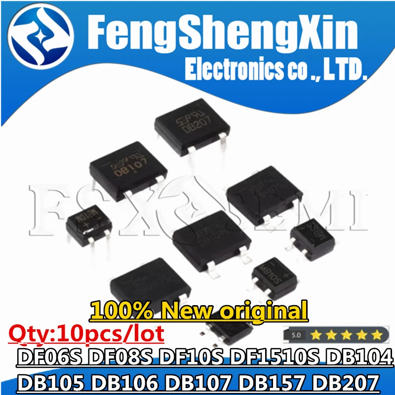 DF06S DF08S DF10S DF1510S DB104 DB105S DB106S DB107S DB157S DB207S SOP4 DB104 DB105 DB106 DB107 ...