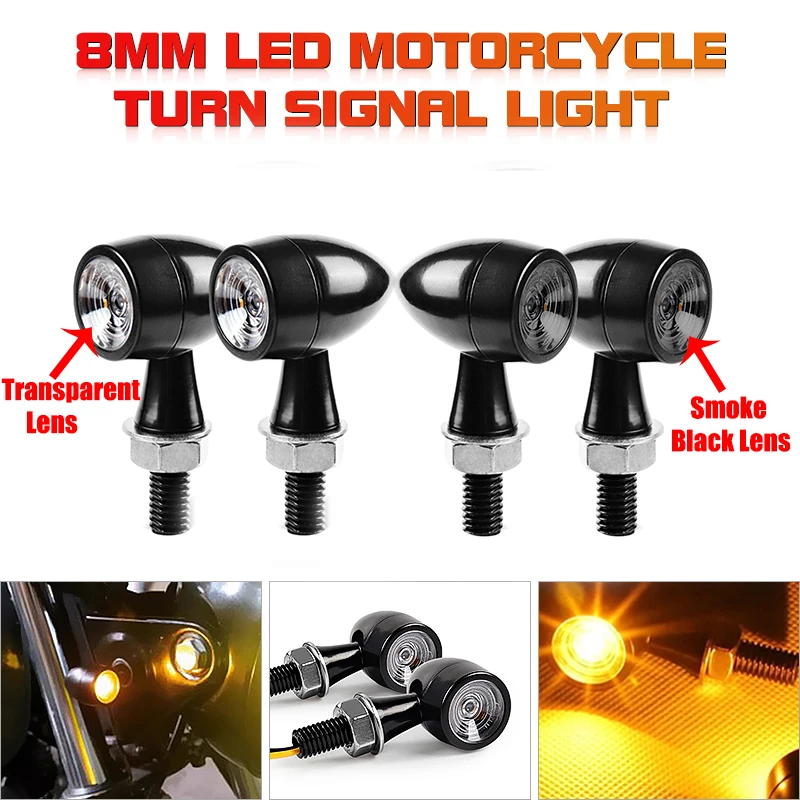 Motorcycle-LED-Turn-Signal-Light-Bullet-Moto-Indicators-Stop-Light-LED ...