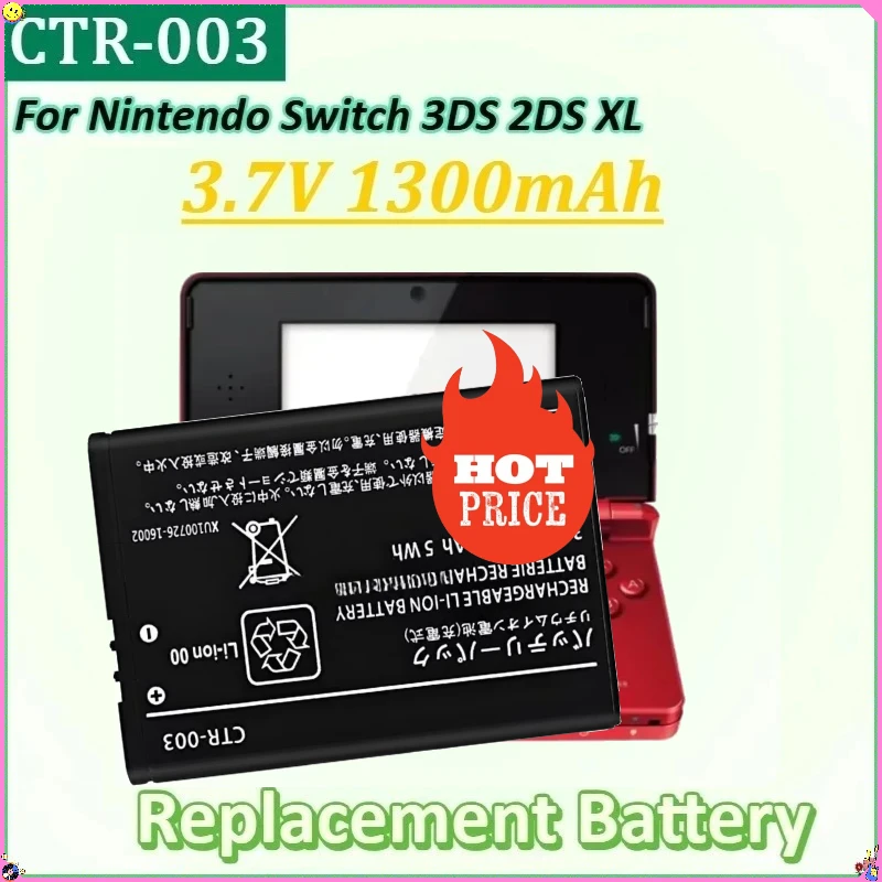 CTR-003 3.7V 1300mAh for Nintendo Switch Pro Wireless Controller 3DS ...