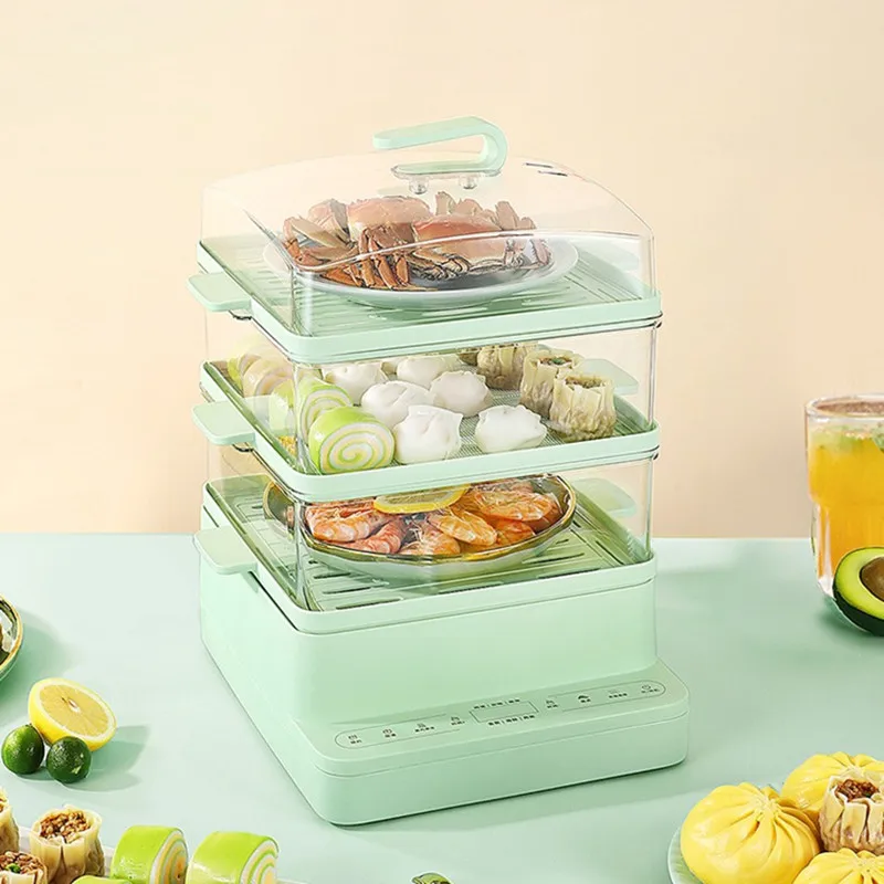 220V Electric Steamer 14L Three Layers of Large Capacity Steamer Box ...