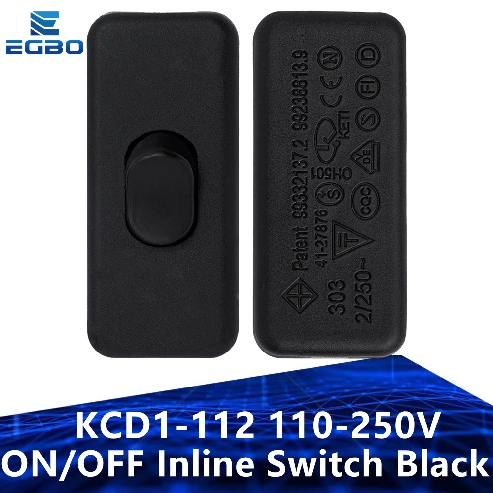 1pcs-ON-OFF-Inline-Switch-Black-Inline-Table-Lamp-Desk-Light-Cord-Cable ...