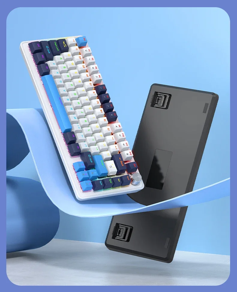 75% Mechanical Keyboard: Hot Swappable, RGB Backlit, 82 Keys