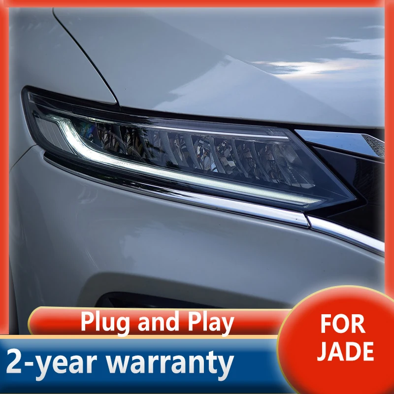 For Honda Jade Headlights Drl Day Running Light 2013-2019 Led Head Lamp ...