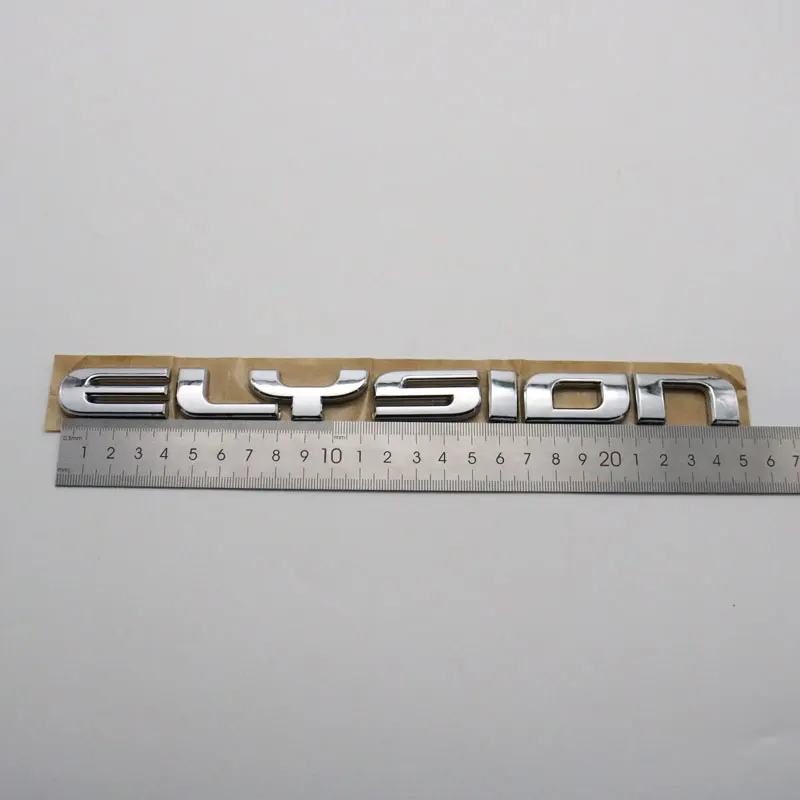 For-Elysion-Emblem-Sticker-3D-Letter-Chrome-Silver-Rear-Trunk-Car-Logo ...