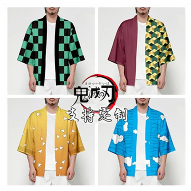 Anime-Cosplay-Costume-Demon-Slayer-Cloak-Kimetsu-No-Yaiba-Haori-Kimono ...