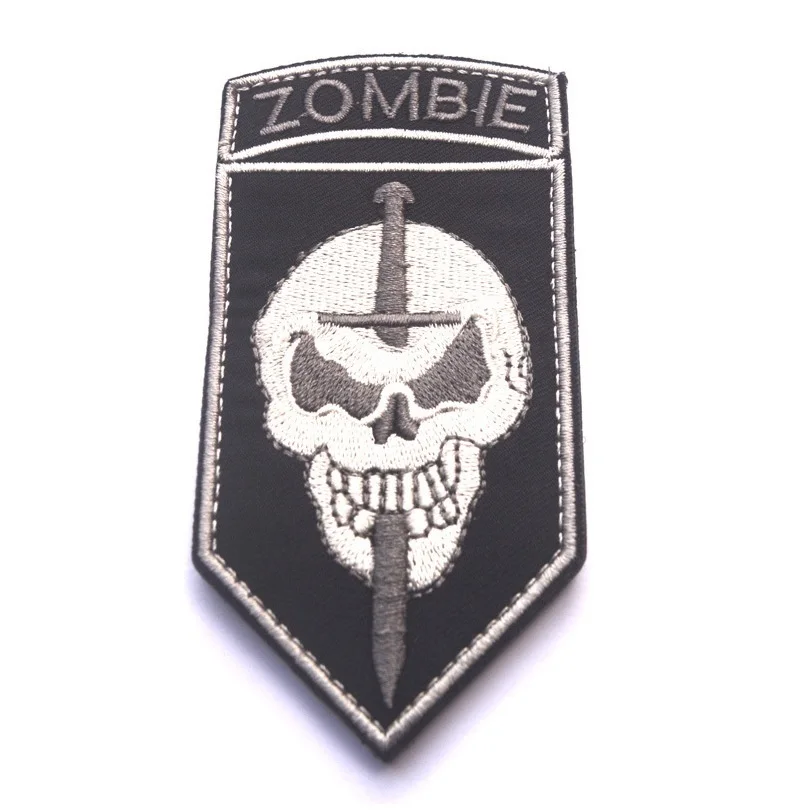 Zombie Slayer Embroidery Patch Badges Backpack Outdoor Vest DIY Armband ...