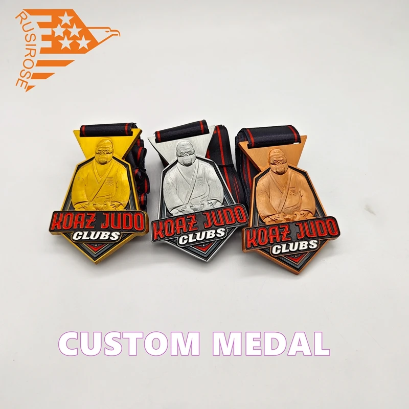 Personalized-Taekwondo-medals-customized-karate-metal-medals-samurai ...