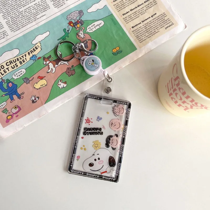 Tarjetero con diseño de Snoopy Charlie Brown, estuche para tarjetas de ...