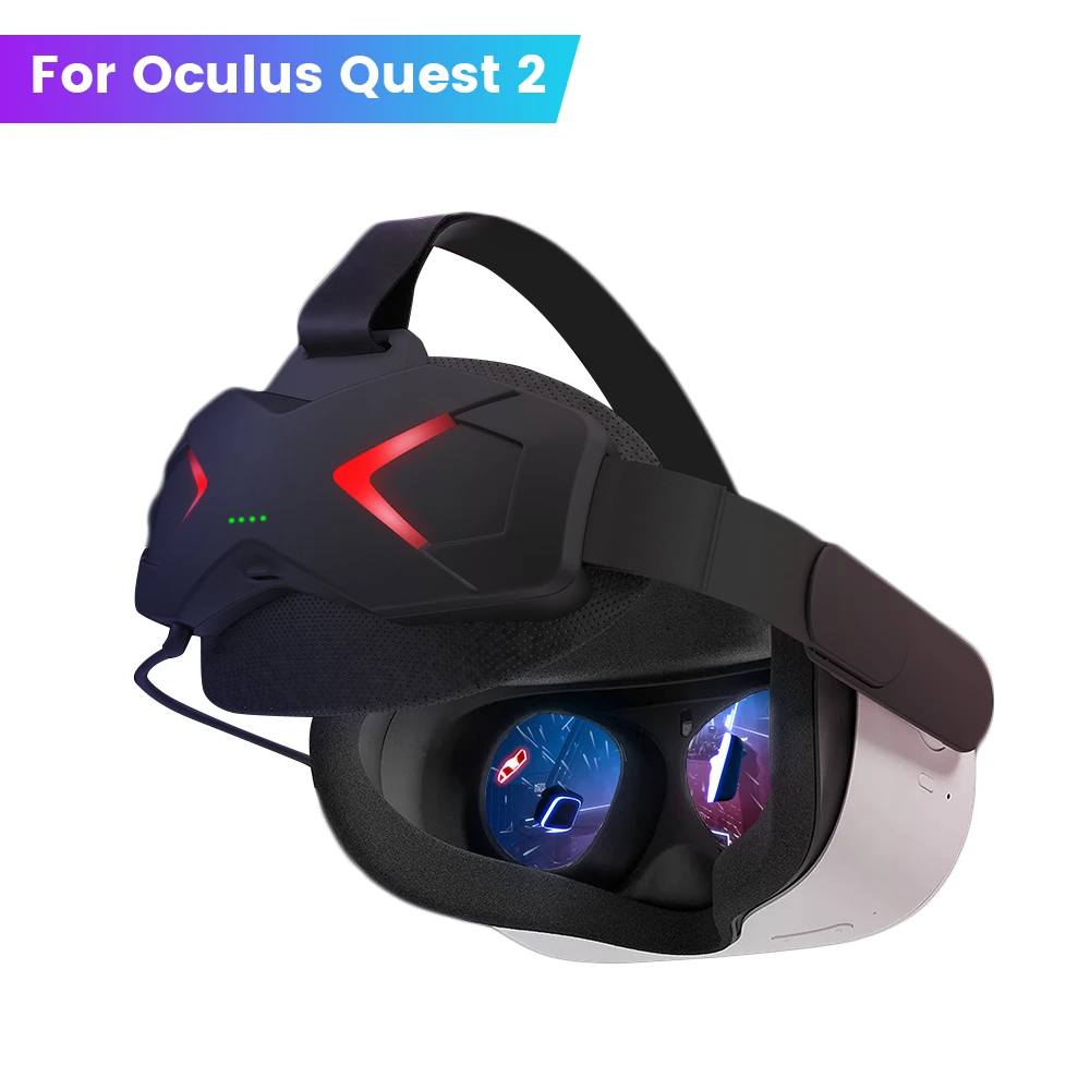 Rechargeable Head Strap For Oculus Quest 2 Built in Battery Pack ...