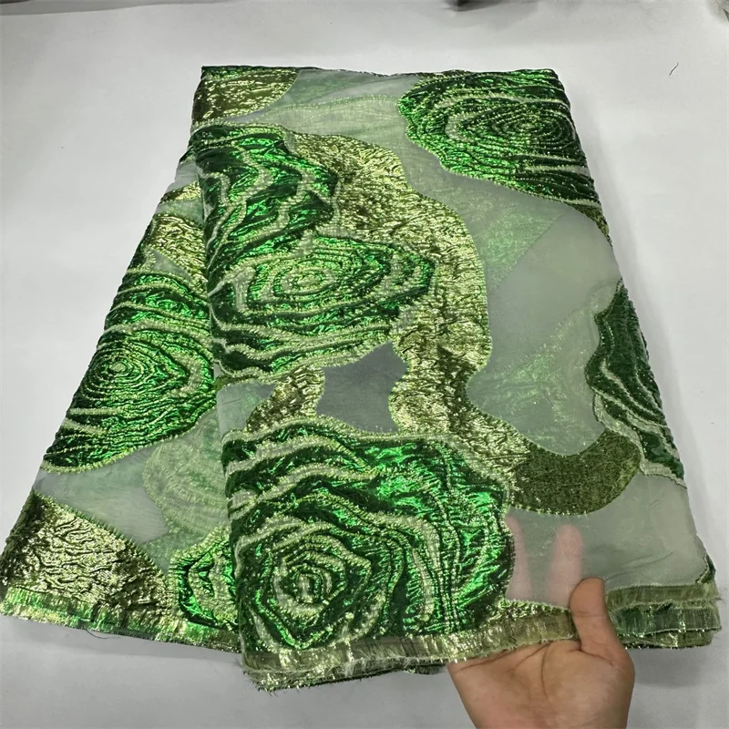 Tecido-De-Renda-De-Brocado-Africano-Para-Vestidos-De-Mulheres-Jacquard ...
