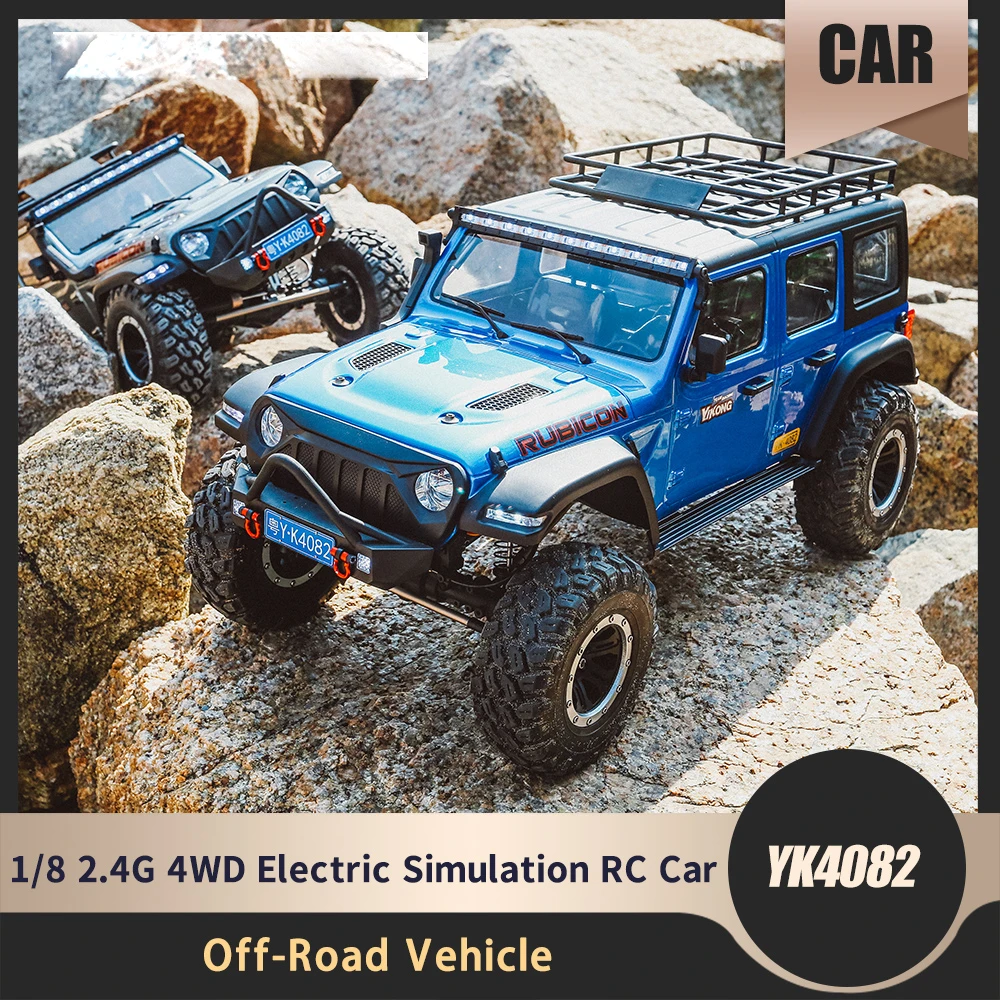 YIKONG YK4082 2.4GHz 4WD 1/8 RC Electric Simulation Rock Road Model Car ...