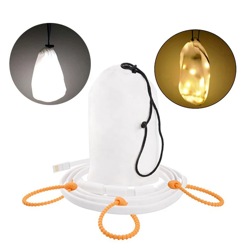 Magnetic Led Strip Lights White Usb Camping Waterproof Led Tape Light ...