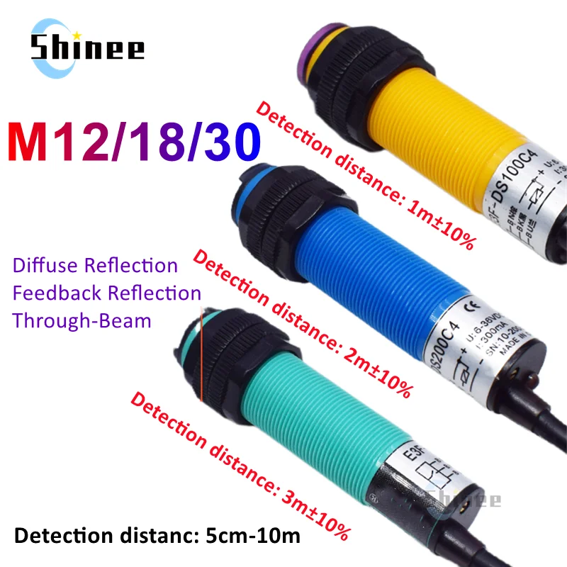 Sensor Fotoel Trico Interruptor De Proximidade Faixa De Detec O De
