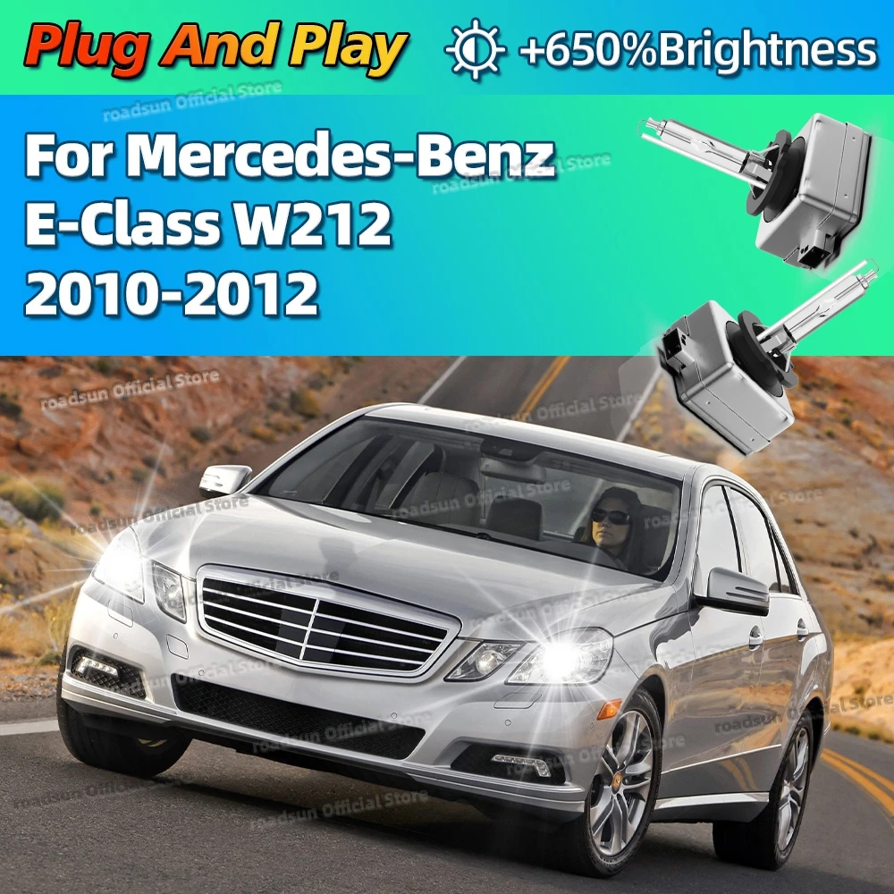 Xenon 35W 6000K White Car HID Headlight Replace Light Bulbs For ...