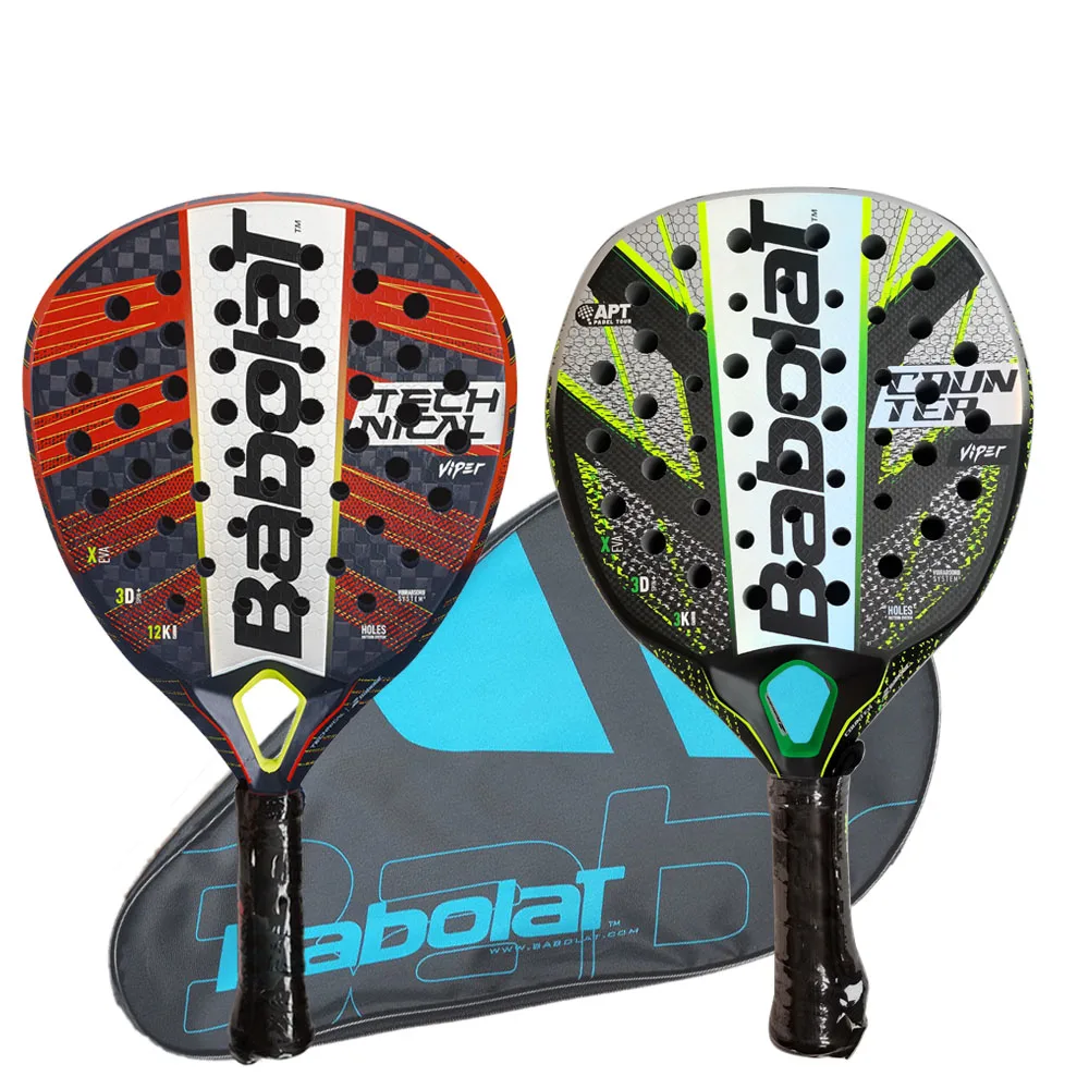 Padel-Racket-3k-12k-Carbon-Fiber-Surface-with-EVA-Memory-Flex-Foam-Core ...