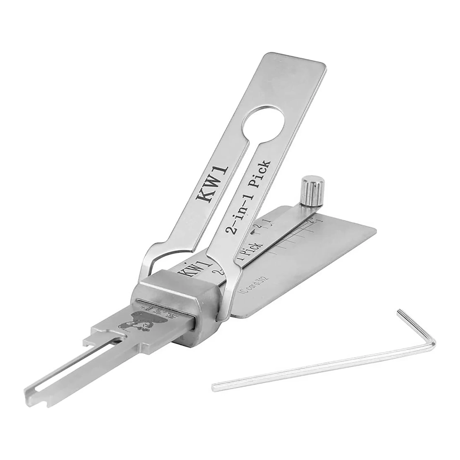 KW1 Lock Key Precision Hook Stainless Steel Pick Set Maintenance Repair ...
