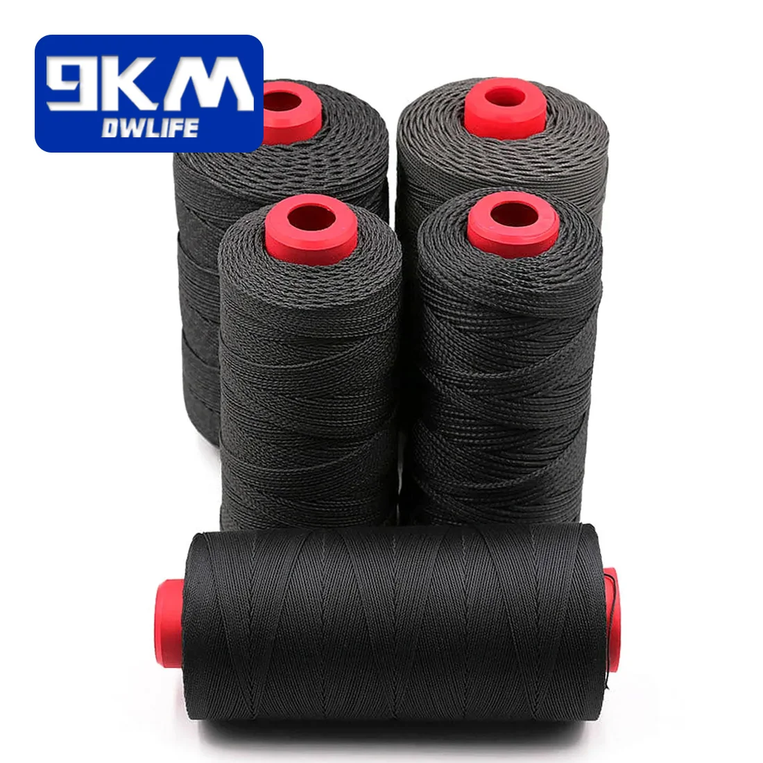 Black Braided Kevlar Cord 50-1500lb Cut-Resistance Fishing Assist Line ...