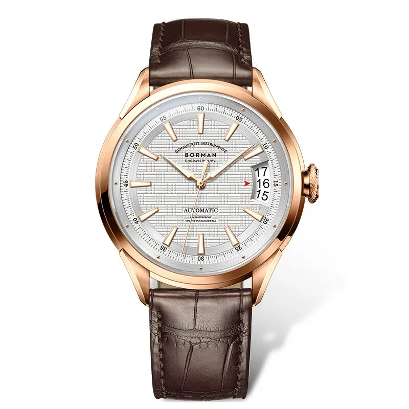 BORMAN BM3559 Men Automatic Watch Luxury 42.5mm Mechanical Wristwatch ...
