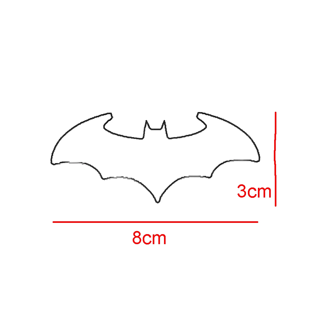 Bat Emblem 3D Metal BatLogo Sticker Metal Badge Decal Car Motorcycle ...
