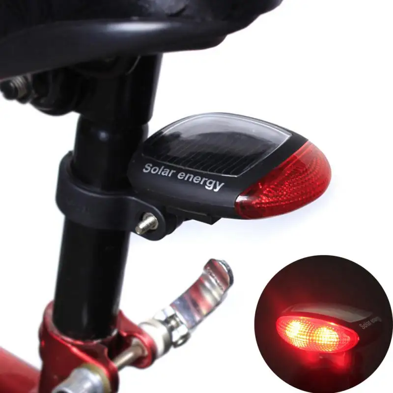 Bicycle-Solar-Powered-MTB-Tail-Light-IPX6-Waterproof-Led-Beads-Auto ...