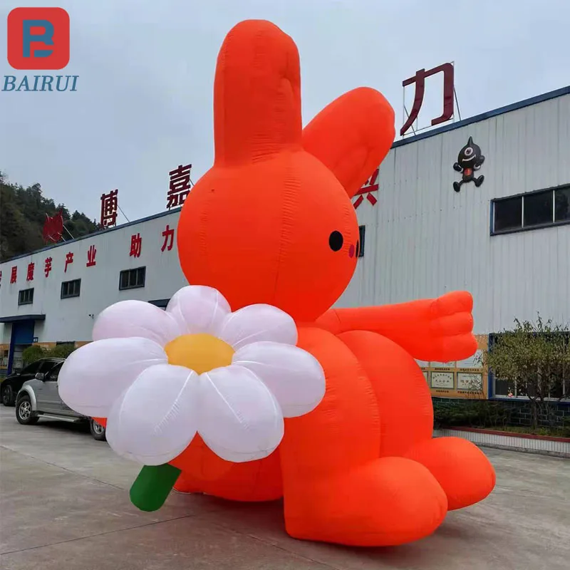 Giant-inflatable-cartoon-glowing-rabbit-air-model-shopping-mall-outdoor ...