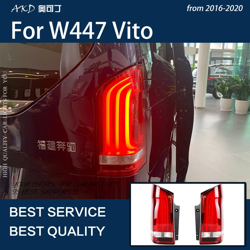 Car Lights For Vito W447 2016 2022 V220D V250 LED Auto Taillight ...