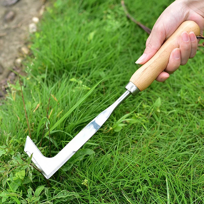 Plants Weed Cutter Metal Mowing Sickle Knife L Shaped Plastic Handle ...
