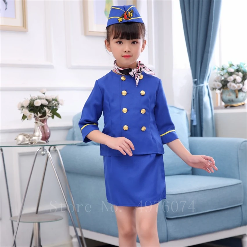 Flight Attendant Costume For Kids