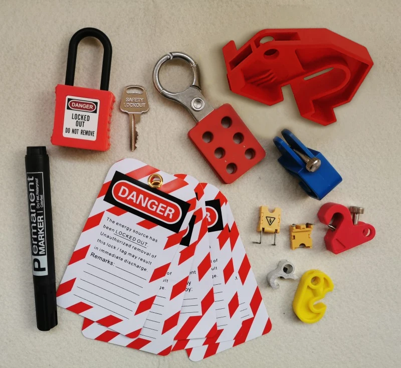 15pcs/kit comprehensive lock out kit safe insulation compatilble all ...