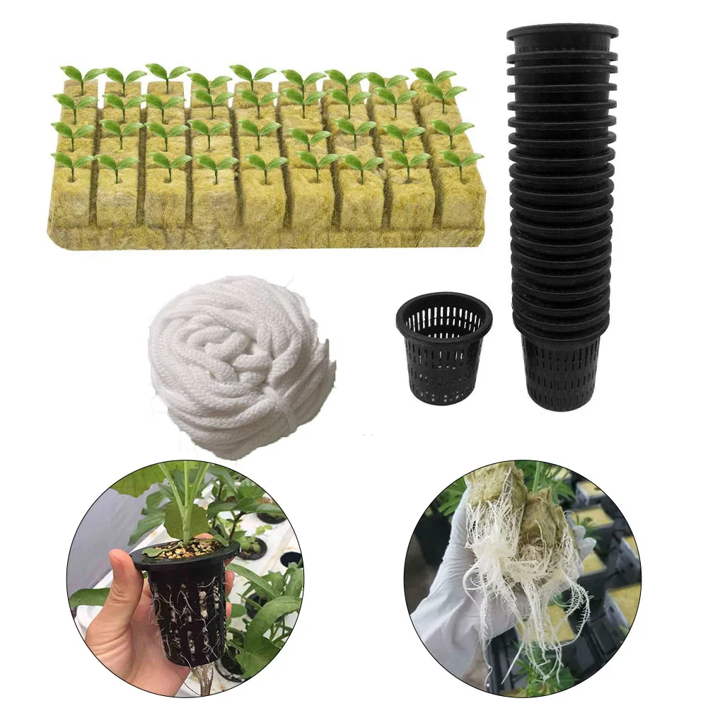 1-Set-Hydroponic-Soilless-Mesh-Net-Basket-Plant-Flower-Fruit-Vegetable ...