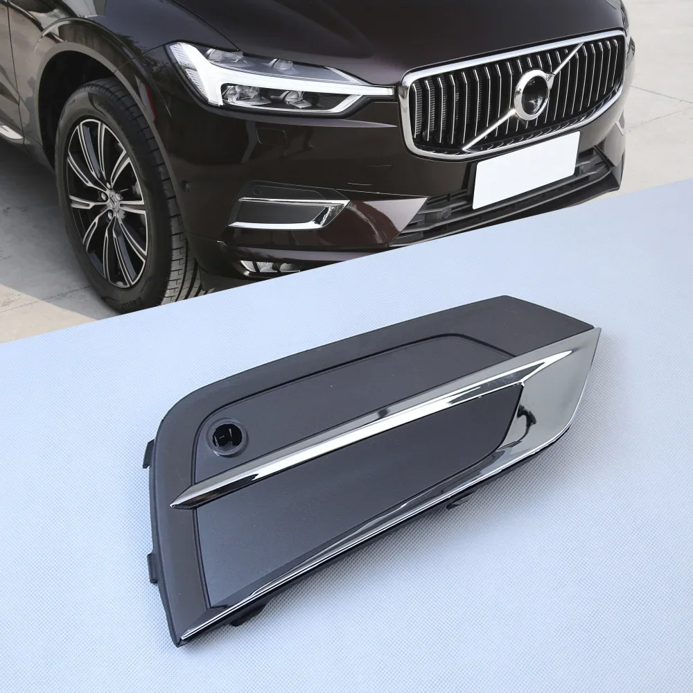 For-Volvo-XC60-MK2-2018-2019-2020-2021-Front-Bumper-chrome-Trim-Lid-Fog ...
