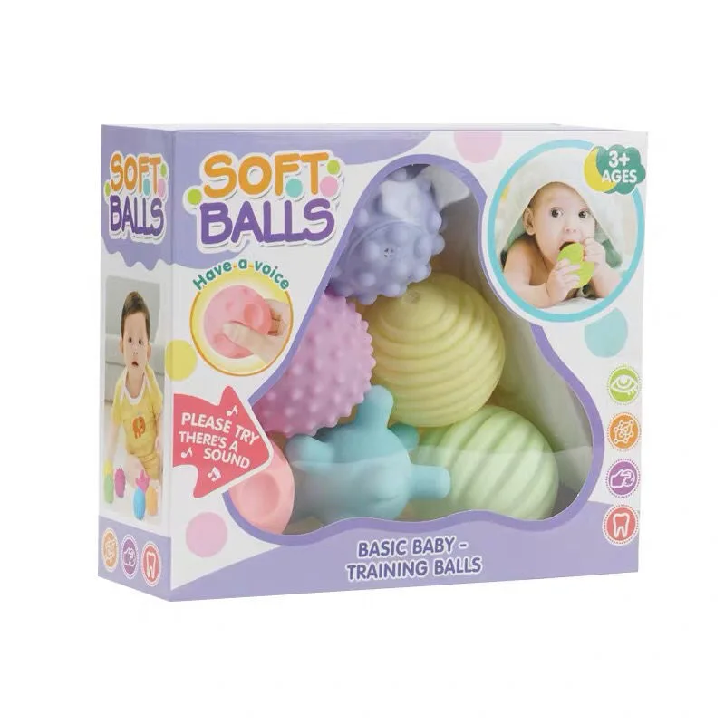 Baby Hand Ball Toys Soft Sensory Ball Catching Kids Toys Multi Textured ...