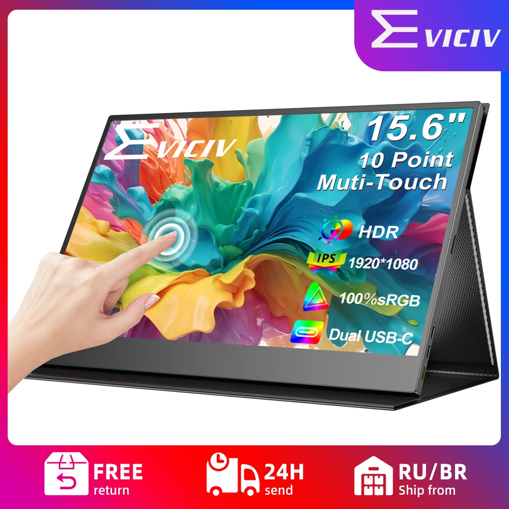 EVICIV-Monitor-port-til-con-pantalla-t-ctil-15-6-1080P-IPS-Pantalla-t ...