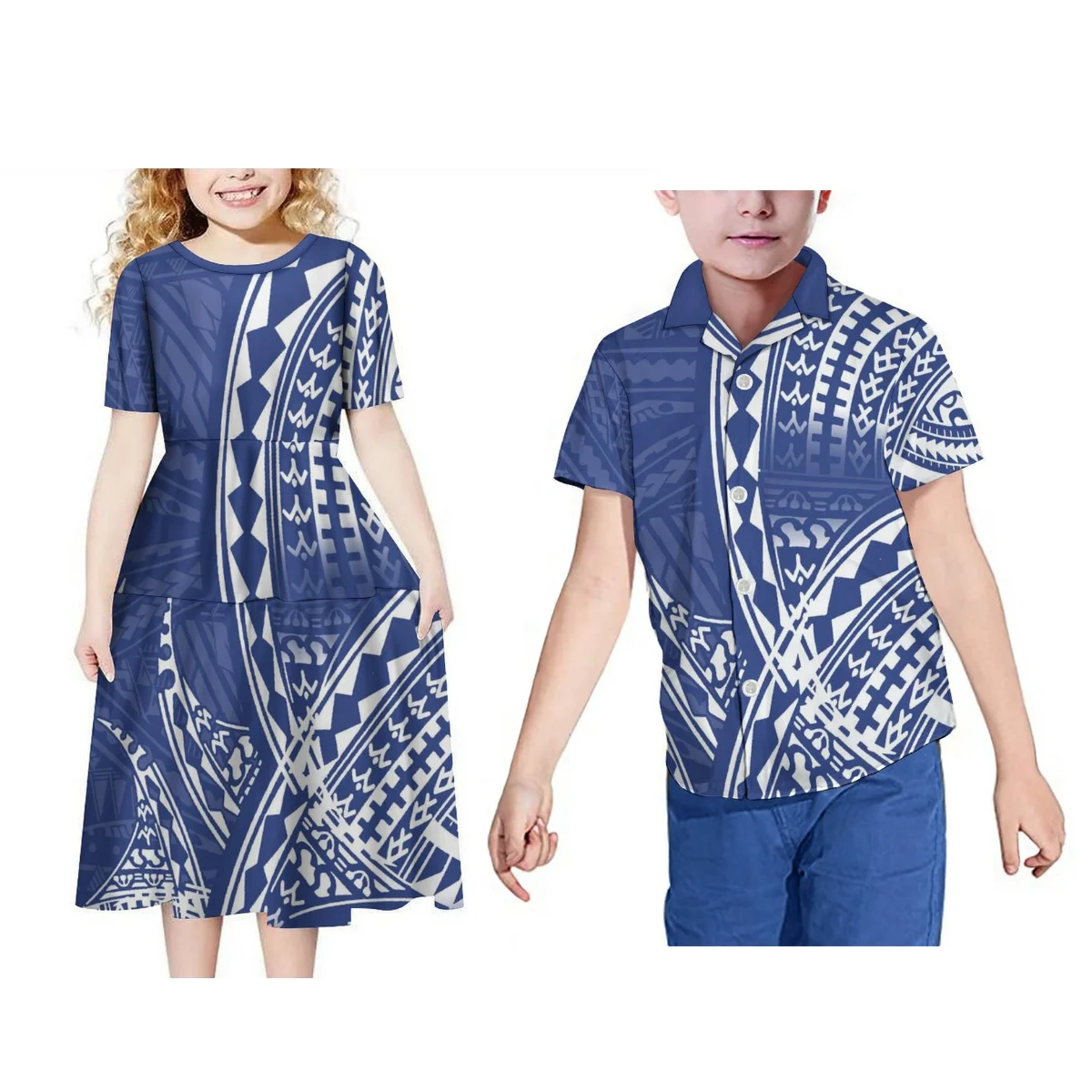 Islander-Hot-Selling-Children-Set-Samoa-Print-Customized-Children-S ...