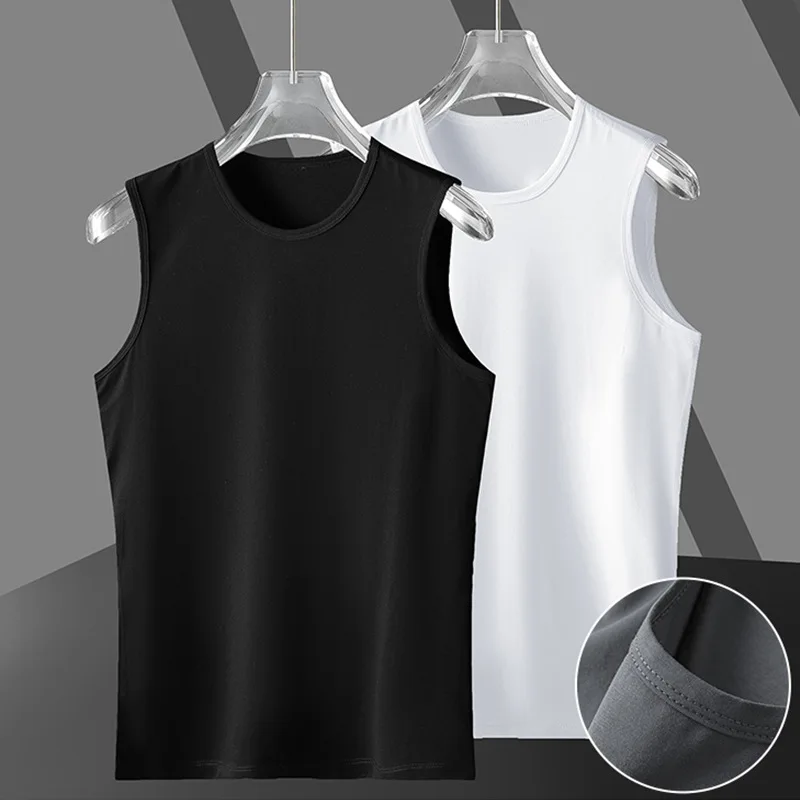 Camisola-de-algod-o-sem-mangas-para-homens-regata-Running-Singlet-Gym ...