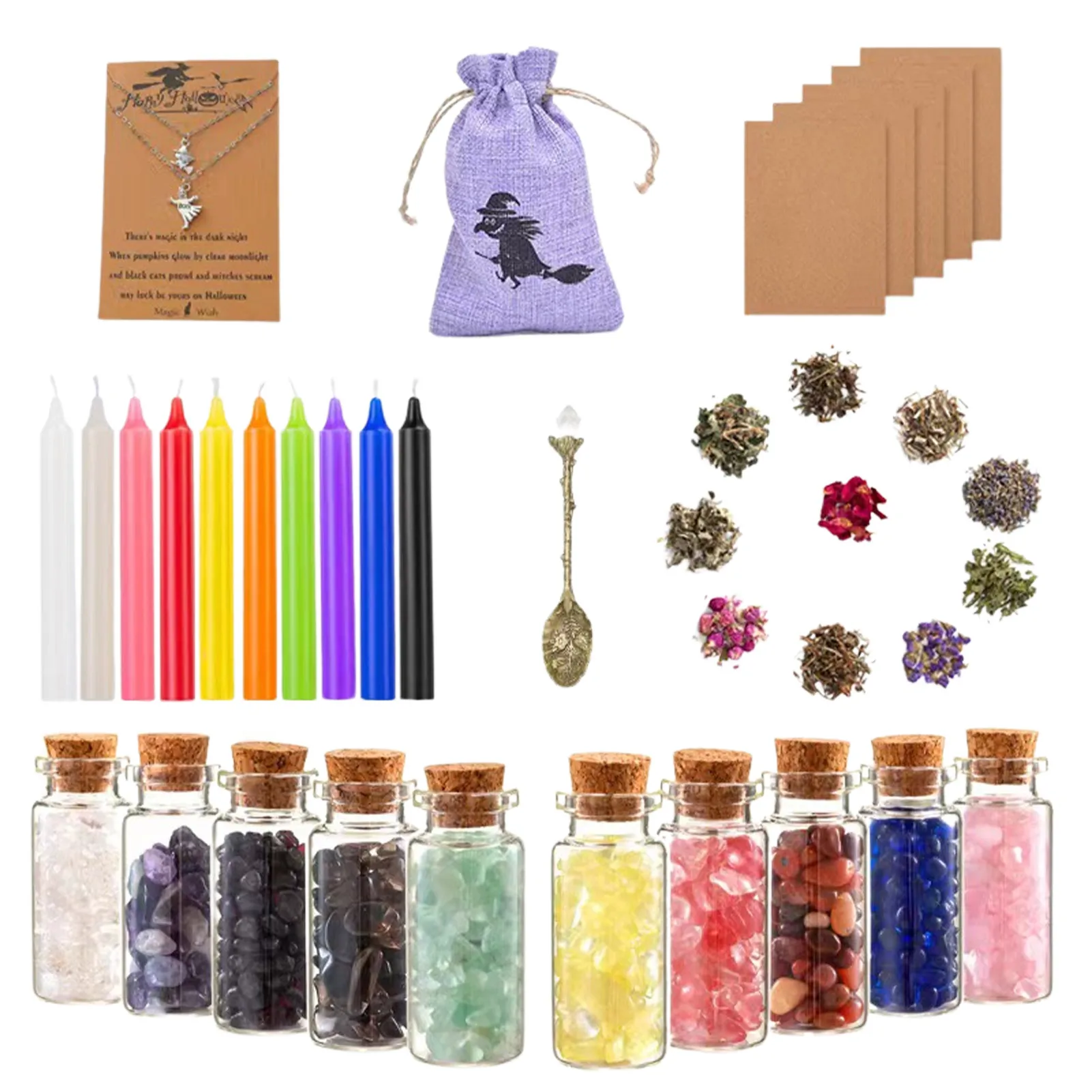 Witchcraft Supplies Kit Wiccan Supplies Tools Witch Box Include Dried ...