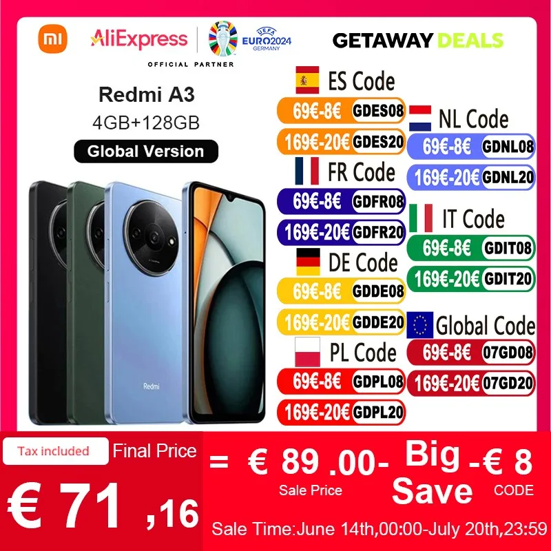 Globale-Version-Xiaomi-Redmi-A3-Smartphone-Media-tek-Helio-G36-HD ...