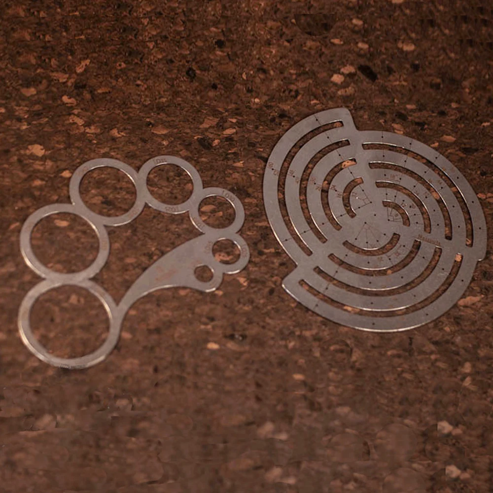 Round-Leather-Cutting-Tools-Metal-Corner-Cutting-Ruler-Circle-Ruler ...