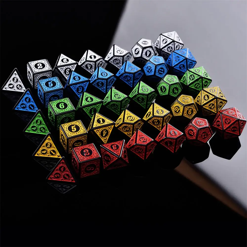 Multi-Sided-7-Die-Dice-Set-Game-Dice-For-TRPG-DND-Accessories ...