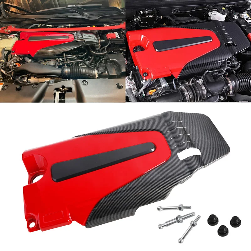 Car Front Engine Cover Bonnet Hood Dust Cover For Honda Civic 2016-2021 ...